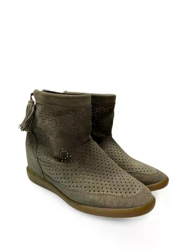 ISABEL MARANT VINTAGE Basley Perforated Ankle Boots