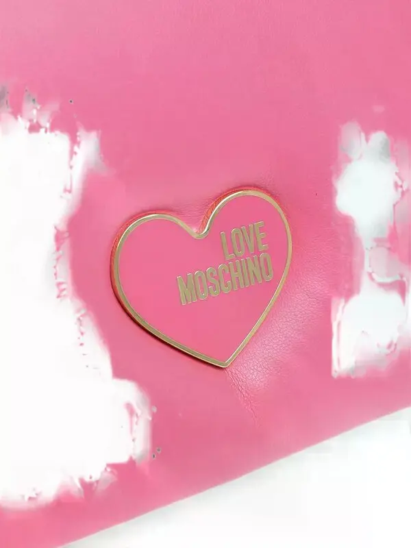 Moschino Heart Plaque Cross Body Bag
