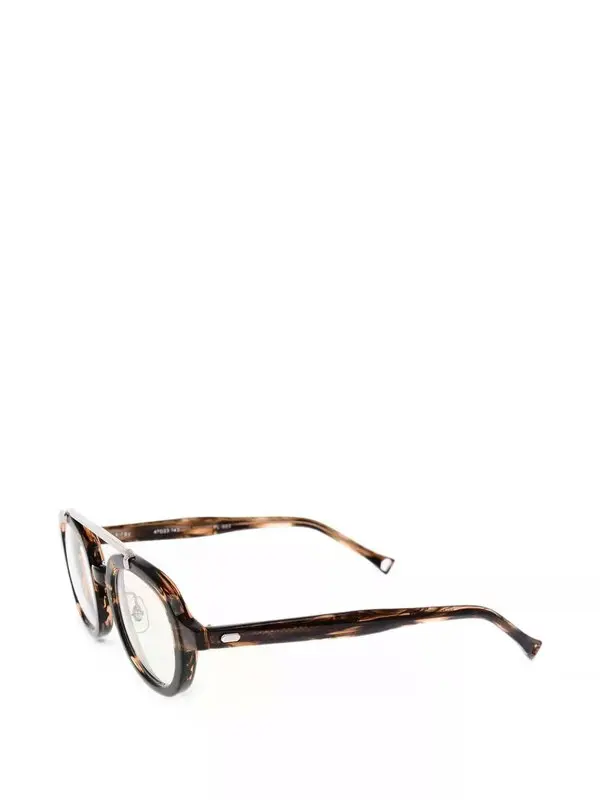 OAMC Tortoiseshell Pattern Round Frame Sunglasses