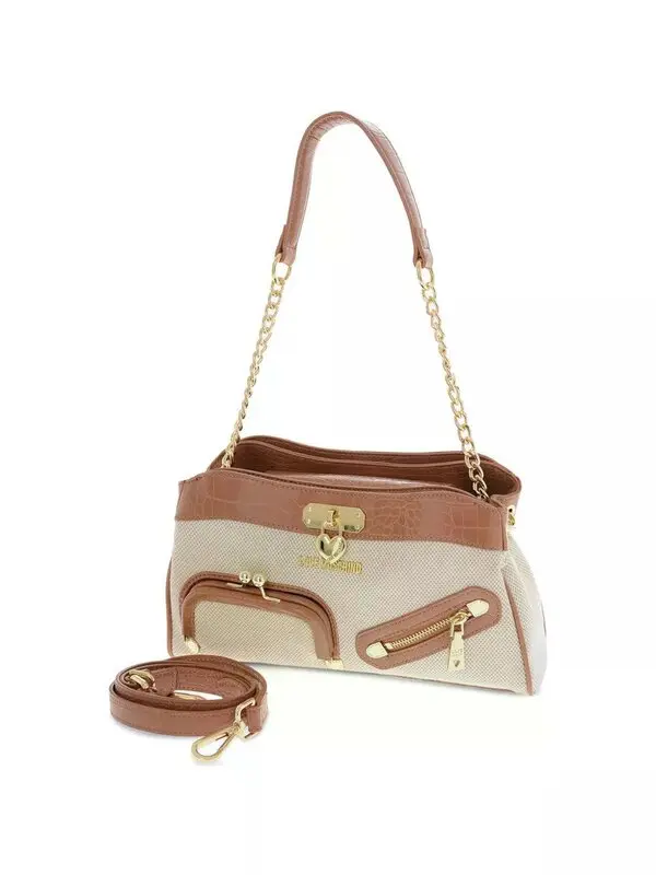 Moschino Crocodile-effect Tote Bag