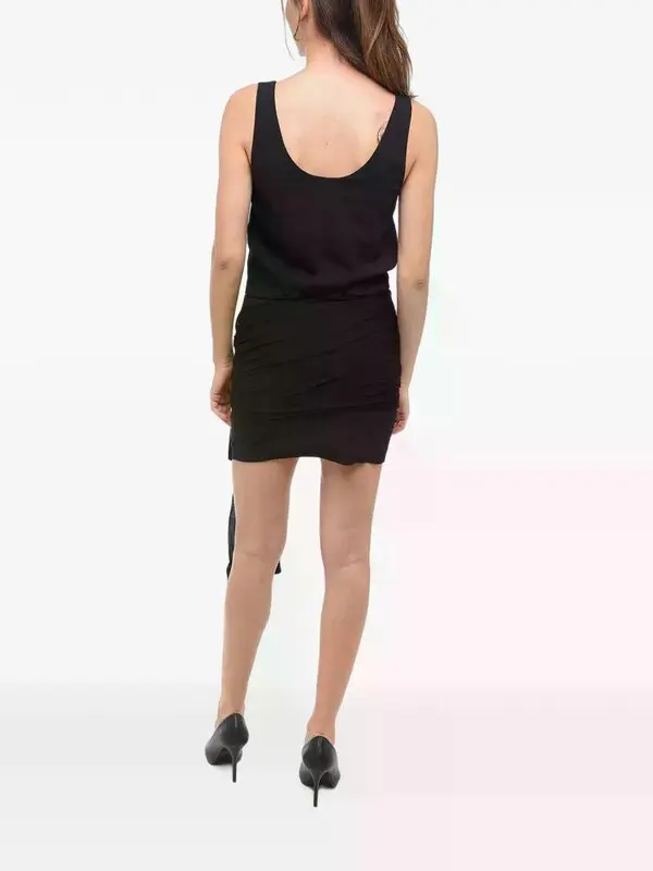 Philosophy Di Lorenzo Serafini Draped Detail Mini Dress - Black