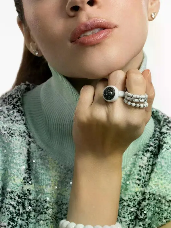 Roberto Demeglio Logo-detail Diamond Ring