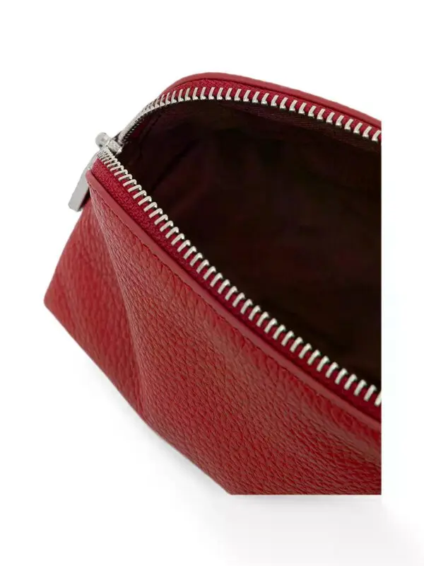 COCCINELLE Small Helga Grained Leather Make-up Bag