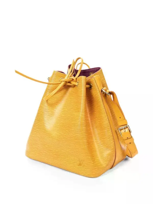 LOUIS VUITTON Pm Noe Leather Bucket Bag - Yellow