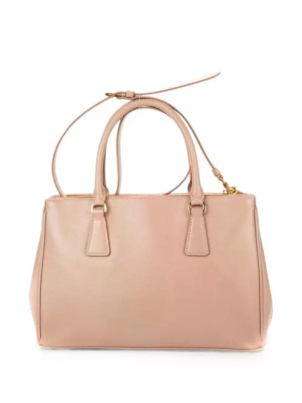Prada Small Galleria Double-zip Tote Bag - Neutrals