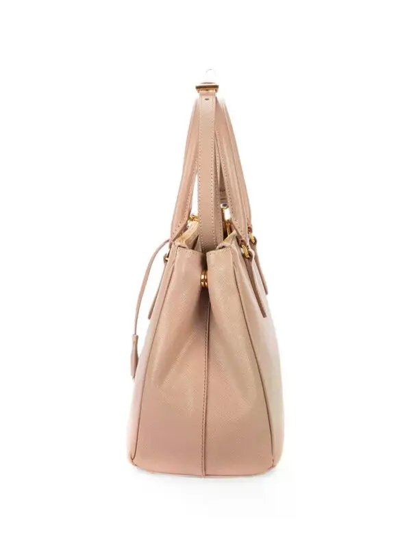 Prada Small Galleria Double-zip Tote Bag - Neutrals