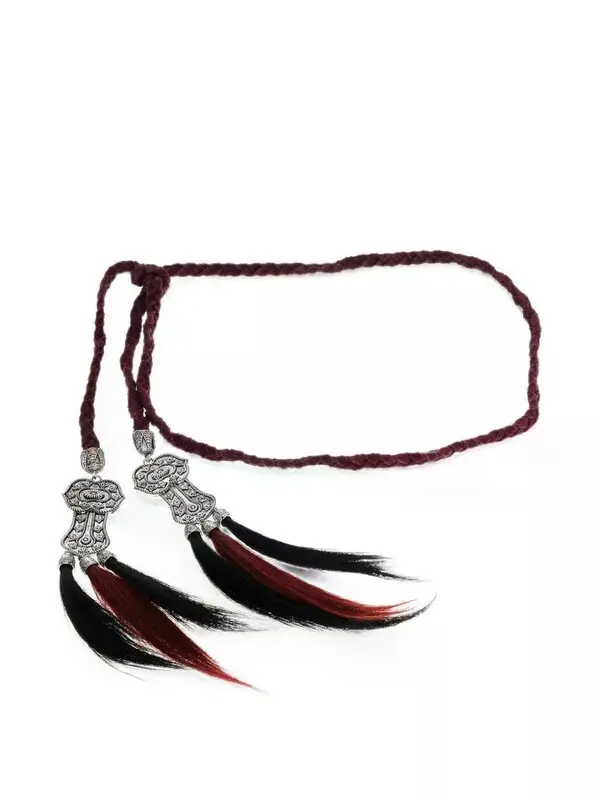Dsquared2 Braided Tassel-detail Belt - Red