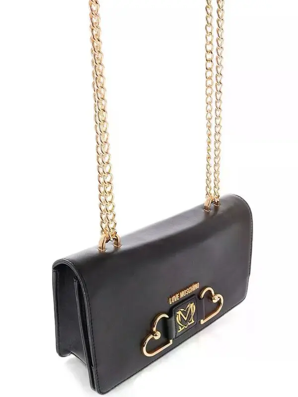 Moschino Heart Leather Shoulder Bag