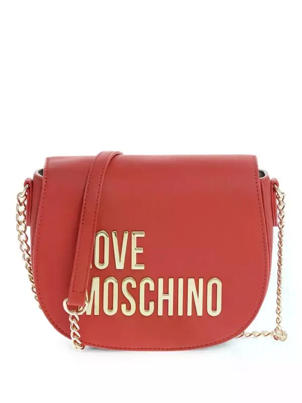 Moschino Logo-lettering Shoulder Bag - Red