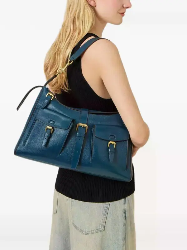 Mulberry Roxanne Buckle-detail Shoulder Bag - Blue