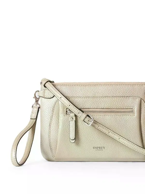 OSPREY Ruby Grained Leather Crossbody Bag - Neutrals