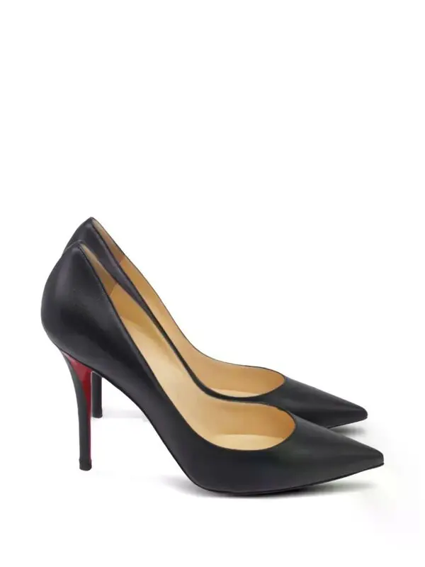 CHRISTIAN LOUBOUTIN Apostrophy Pointed-toe Pumps - Black