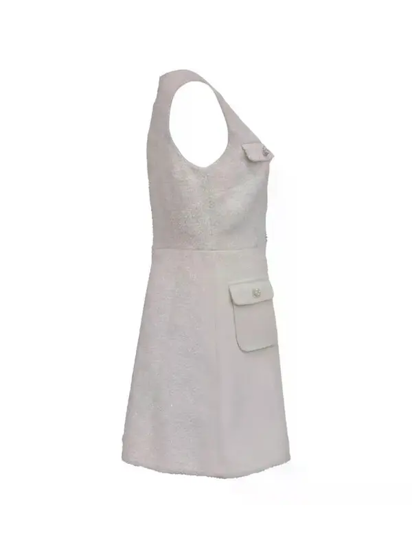 SELF-PORTRAIT V-neck Tweed Dress