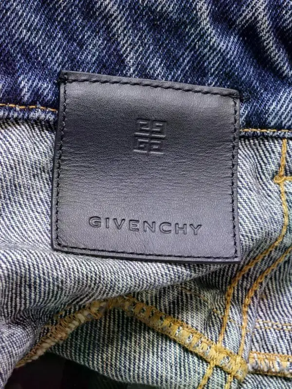 Givenchy Distressed Patchwork Denim Skirt