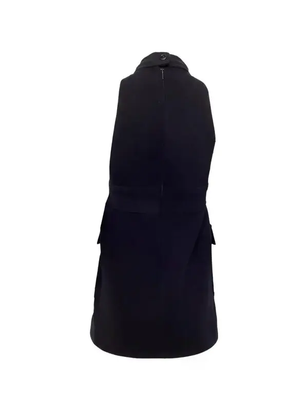Saint Laurent Turtleneck Cut-out Mini Dress