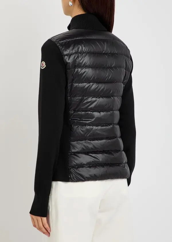 Moncler Padded Wool And Nylon Jacket