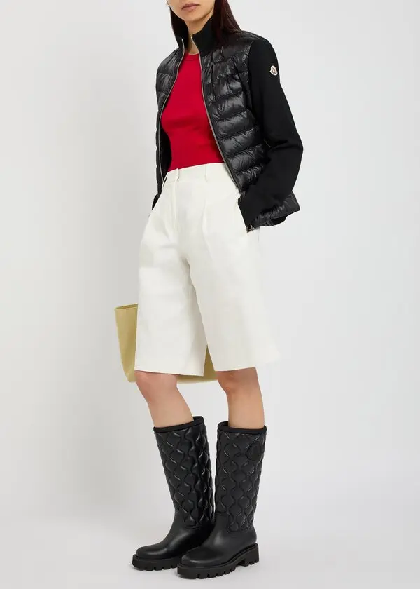 Moncler Padded Wool And Nylon Jacket