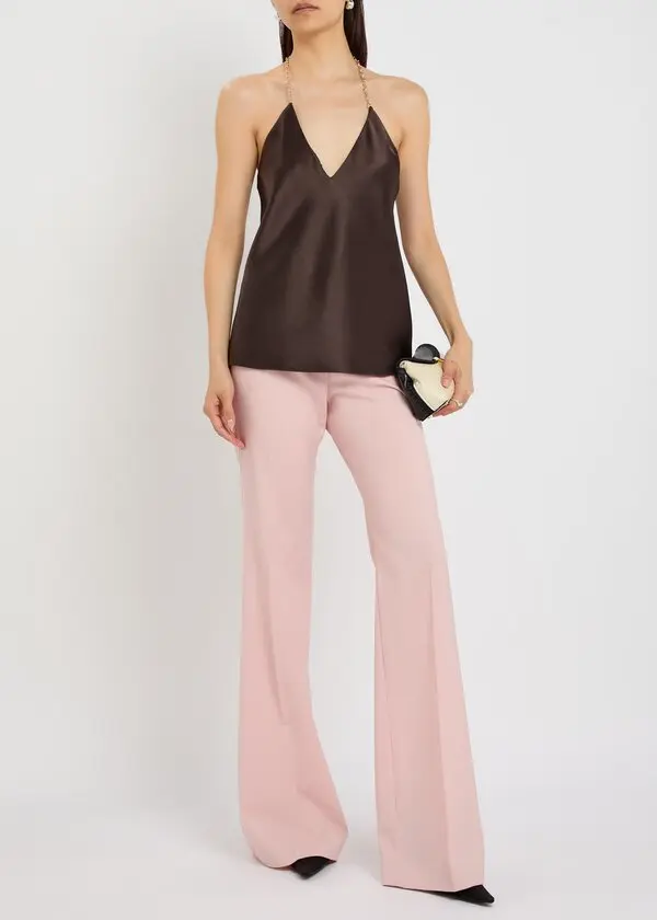 Sportmax Flared-leg Wool Trousers