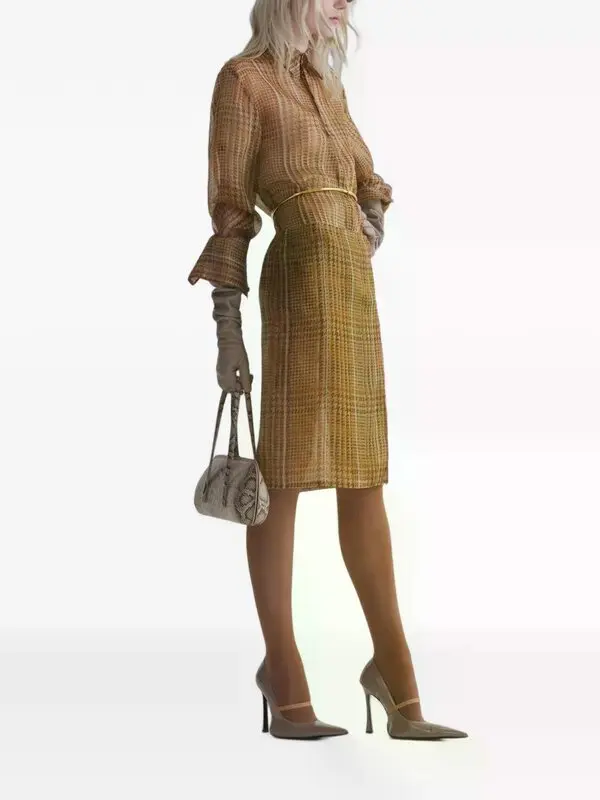 MUGLER Organza Wrap Skirt