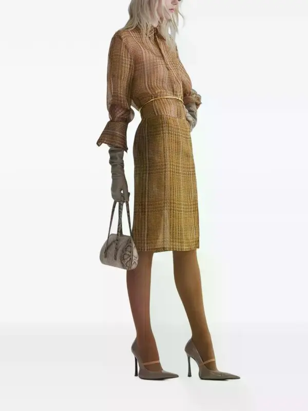 MUGLER Organza Wrap Skirt