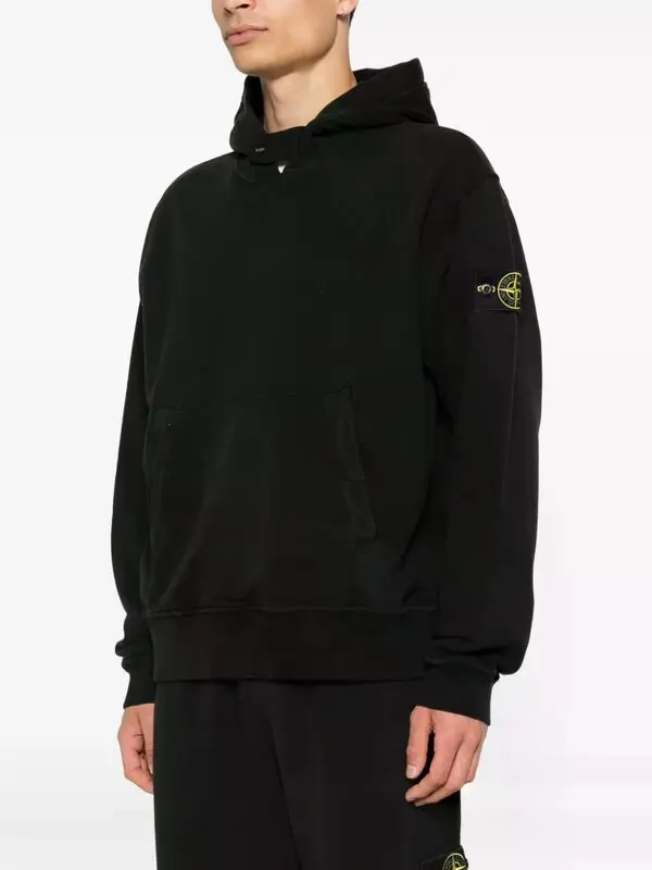 Stone Island Logo-patch Pouch-pocket Hoodie