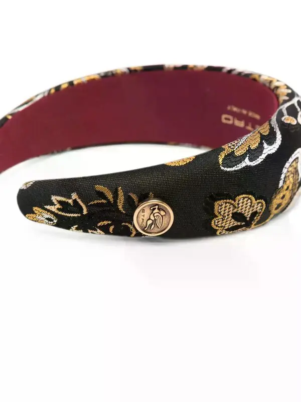 Etro Floral Jacquard Padded Headband