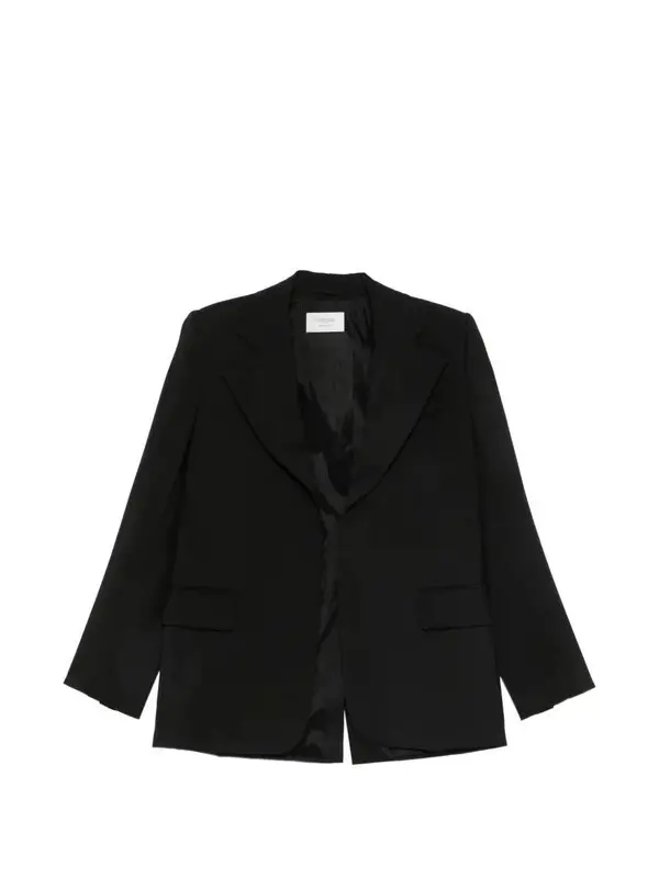 Sportmax Tenace Peak-lapel Single-breasted Blazer - Black