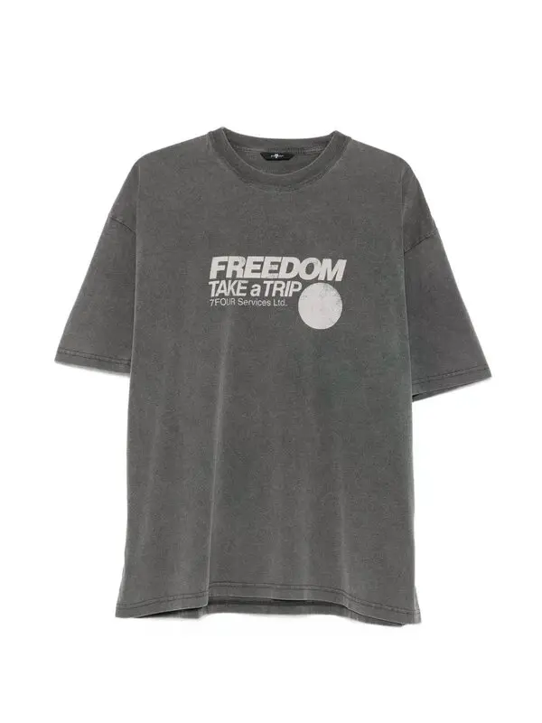 7 For All Mankind Graphic-print Crew-neck T-shirt