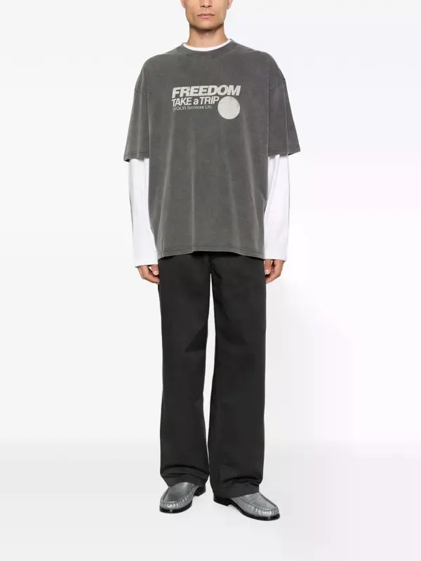 7 For All Mankind Graphic-print Crew-neck T-shirt