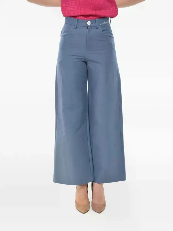 Marni Five-pocket Wide-leg Trousers - Blue