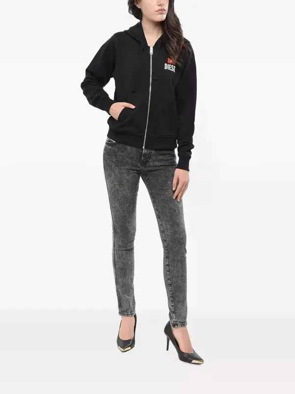 DIESEL® Logo-print Full-zip Hoodie