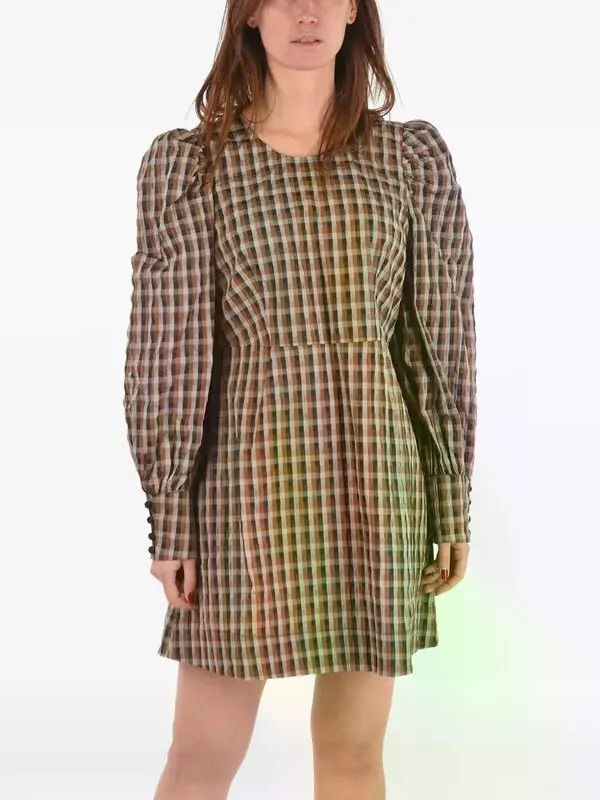 Baum Und Pferdgarten Aidine Gingham-print Mini Dress