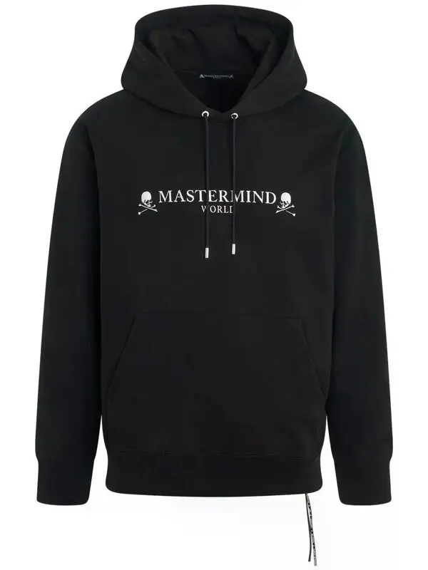 MASTERMIND WORLD Printed Cotton Hoodie - Black