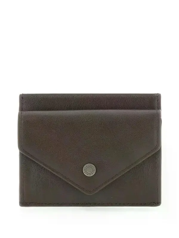GIANNI CHIARINI Logo-embossed Leather Cardholder - Brown