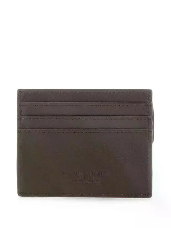 GIANNI CHIARINI Logo-embossed Leather Cardholder