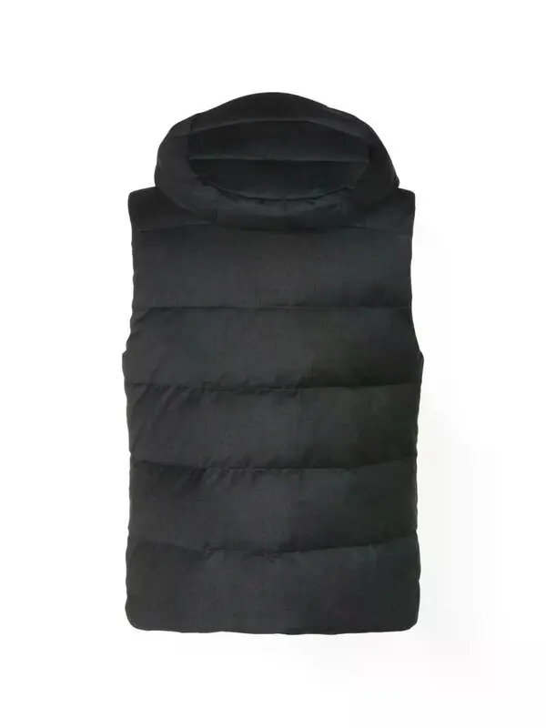 MOORER Hooded Sleeveless Padded Coat