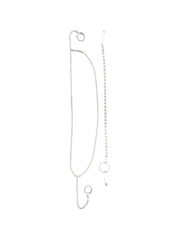 MAISON MARGIELA Safety-pin Necklace - Silver