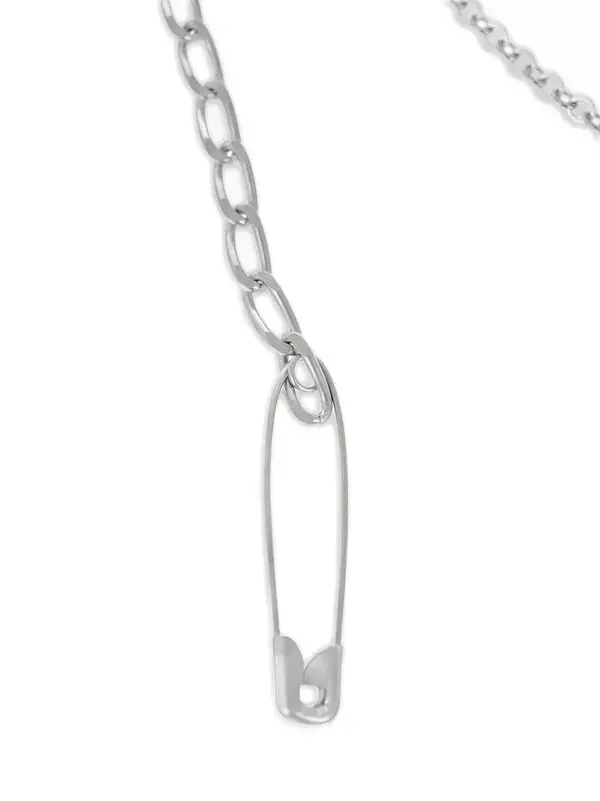 MAISON MARGIELA Safety-pin Necklace - Silver