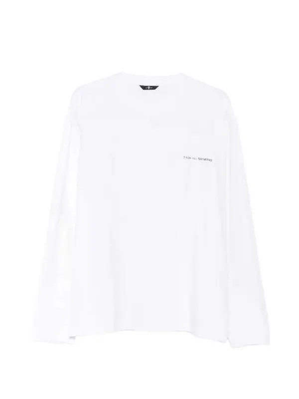 7 For All Mankind Graphic-print Long-sleeve T-shirt