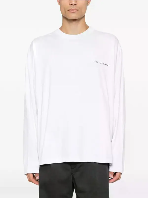 7 For All Mankind Graphic-print Long-sleeve T-shirt