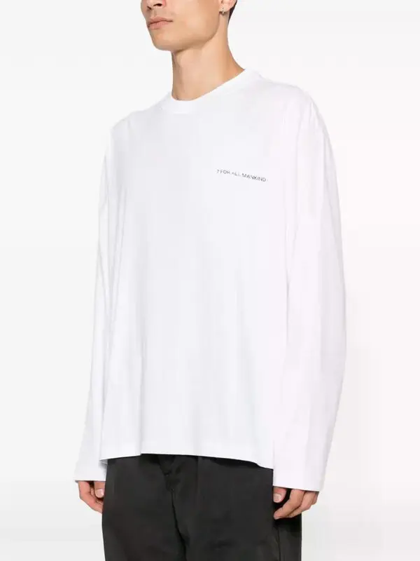 7 For All Mankind Graphic-print Long-sleeve T-shirt