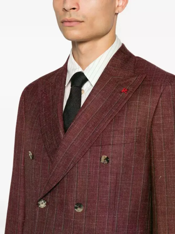 Isaia Double-breasted Pinstripe Suit