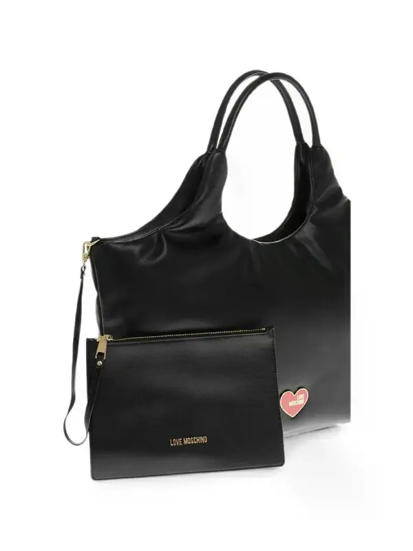 Moschino Padded Heart-plaque Shoulder Bag