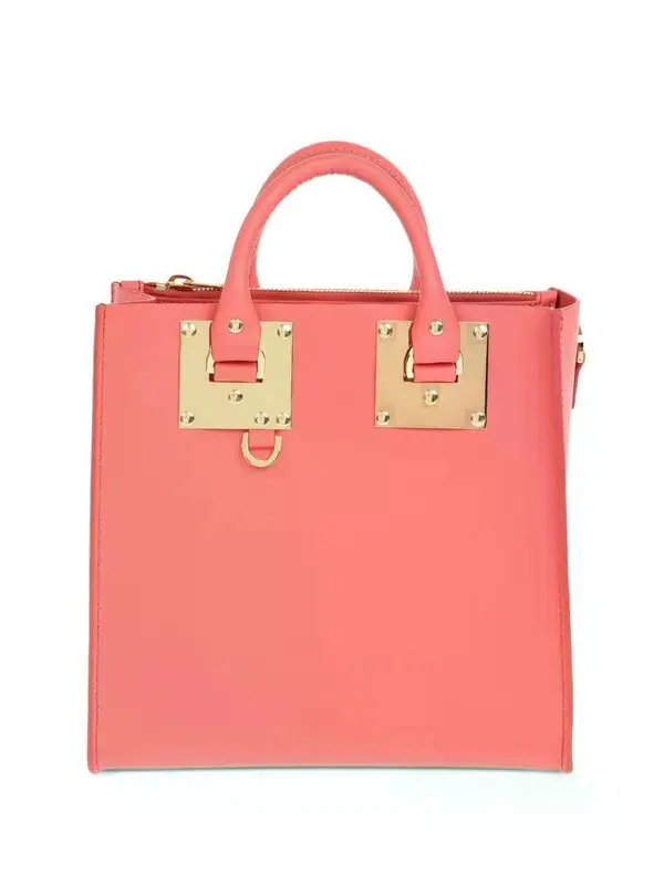 Sophie Hulme Albion Leather Tote Bag - Red