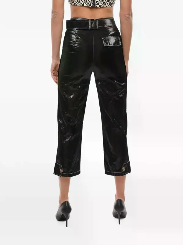 REJINA PYO Contrast Stitch Tailored Trousers