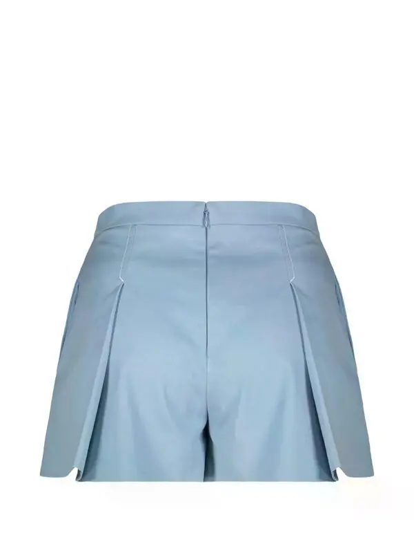 Red Valentino Pleated Mini Shorts
