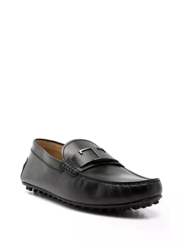 TOD'S Textured-leather Loafers