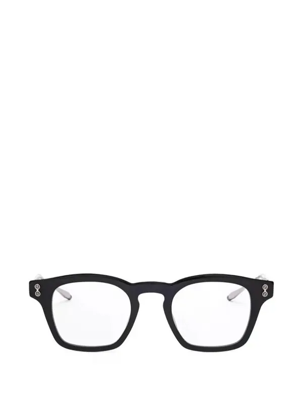 AKONI Wise Square-frame Glasses - Black
