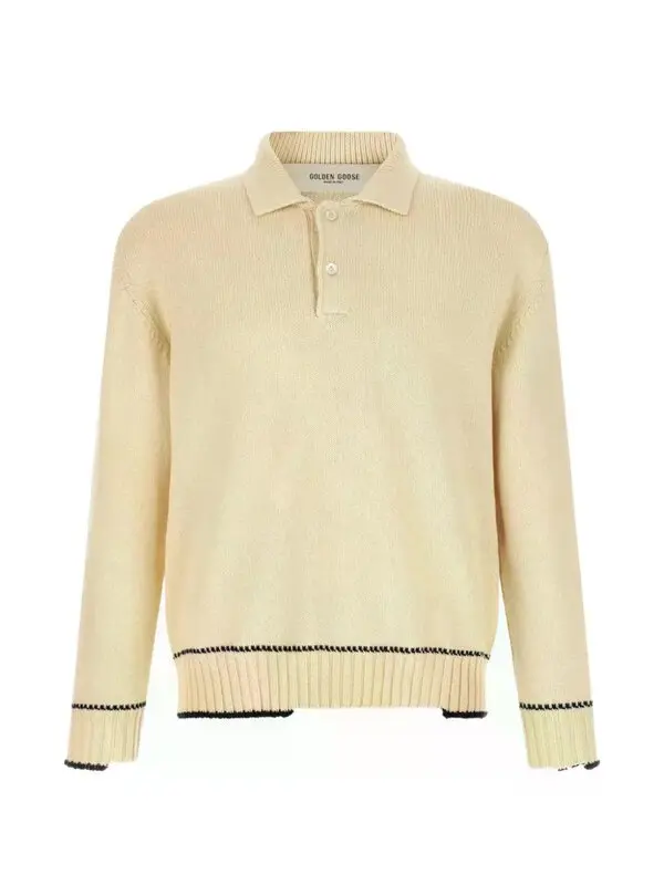 GOLDEN GOOSE Logo-print Rindley Sweater - Neutrals