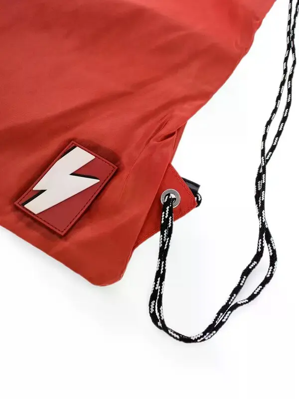 Neil Barrett Bolt-patch Drawstring Backpack